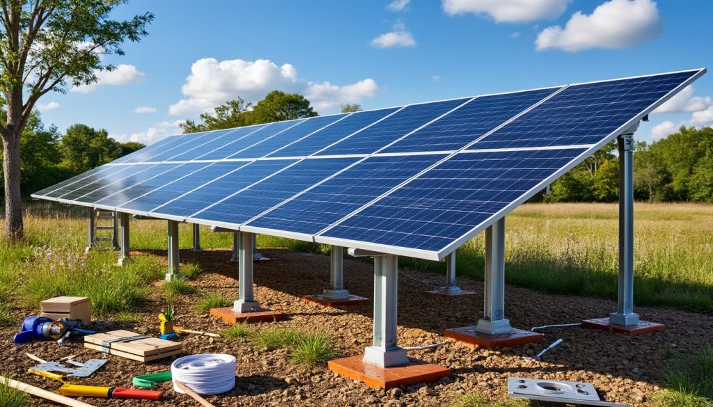 Support panneau solaire au sol : solutions pratiques et installation facile